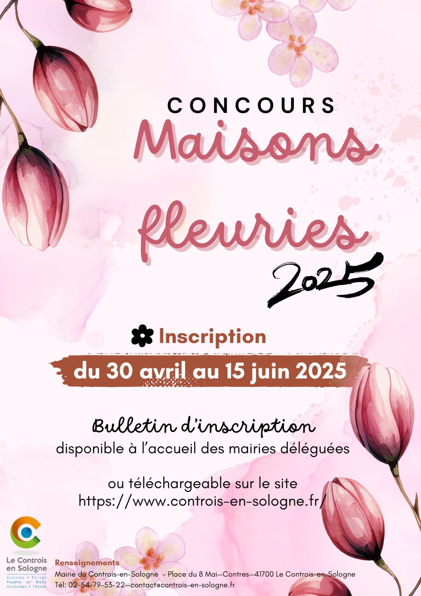 Concours maisons fleuries 2025 - Le Controis-en-Sologne