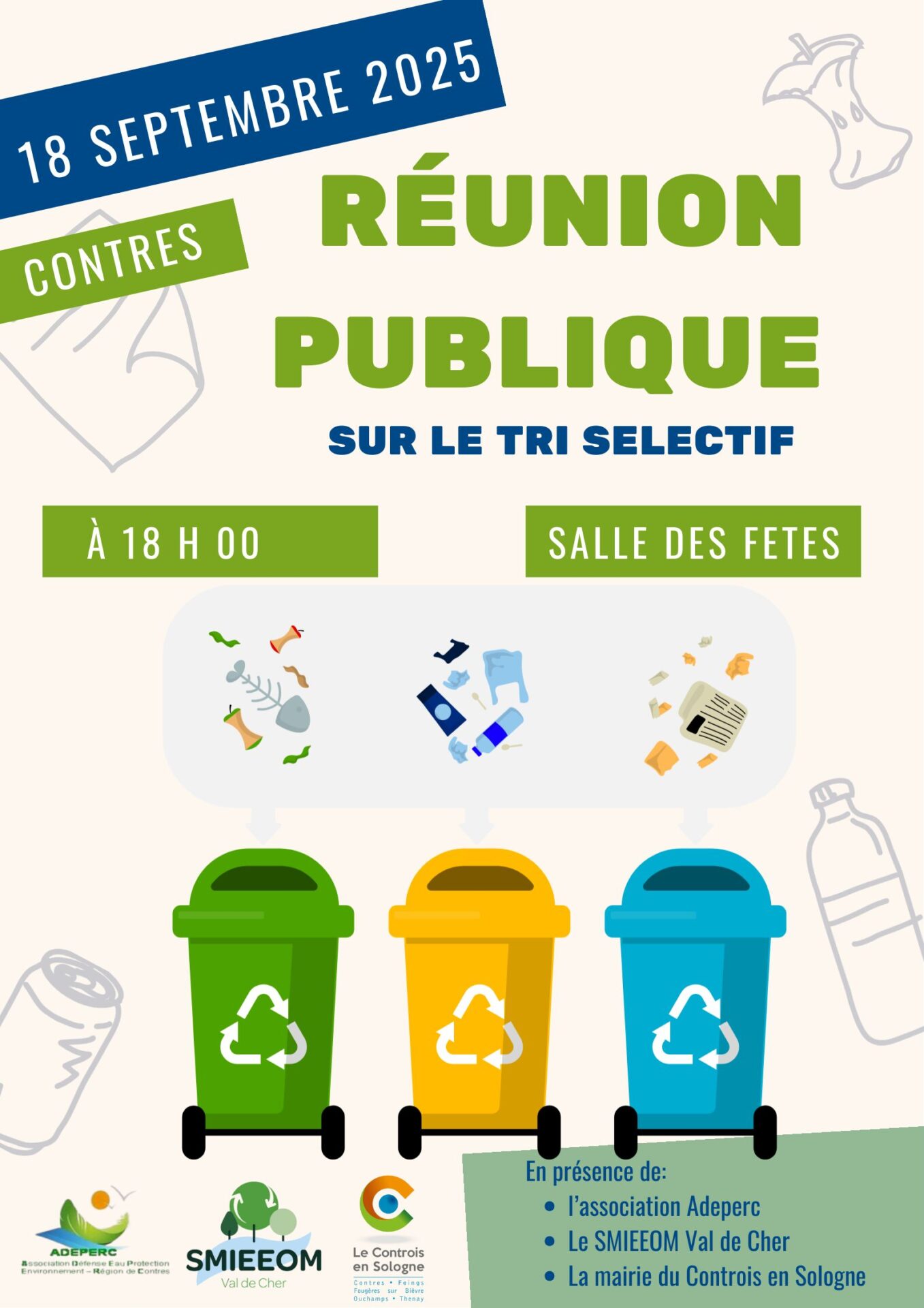 Réunion publique sur le tri selectif - Le Controis-en-Sologne