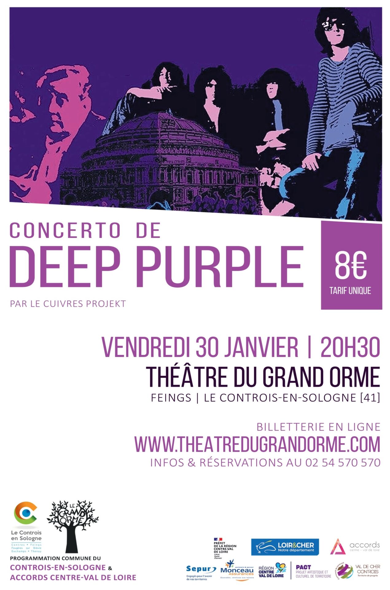 Concerto Deep purple - ensemble Cuivres Projekt - Le Controis-en-Sologne